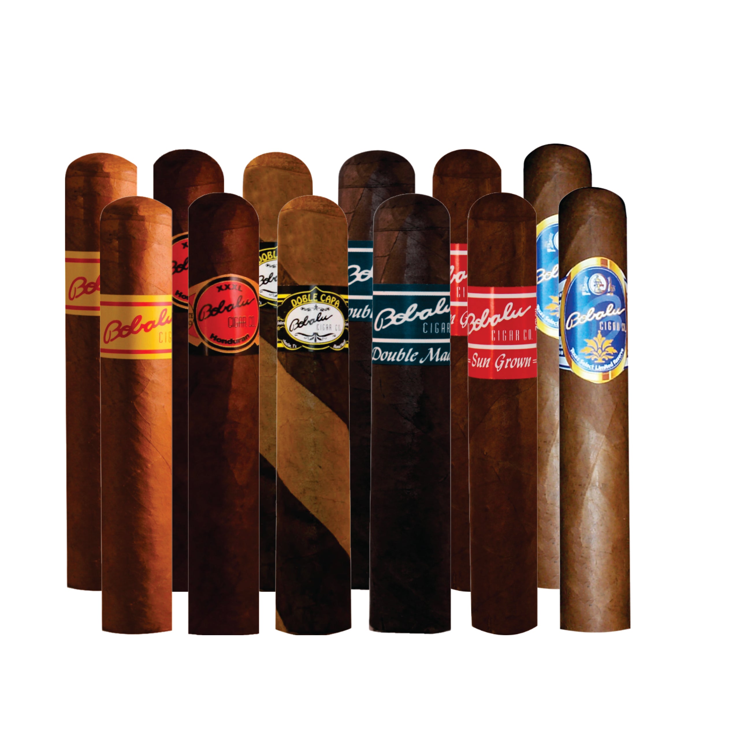 12 robusto cigar lying sampler — Bobalu Cigar Company