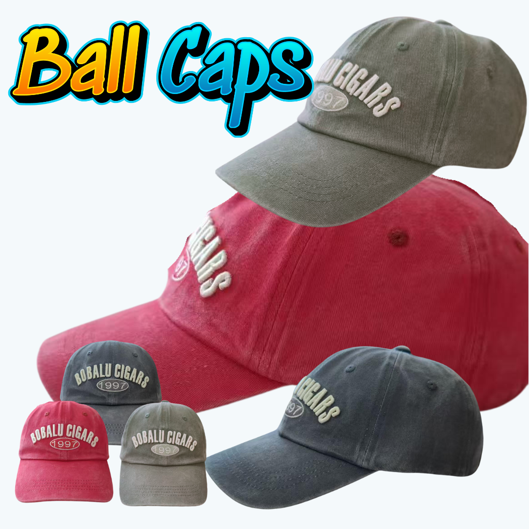 Bobalu 3D Raised Embroidery Ball Caps — Bobalu Cigar Company