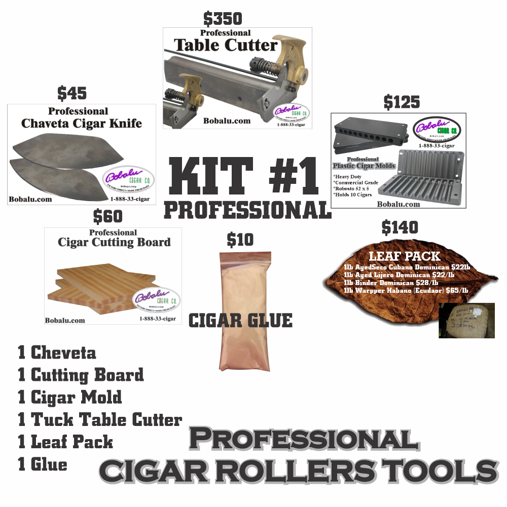 Professional Cigar Rolling Tools and Equipment Kit#1 PRO — Bobalu Cigar ...