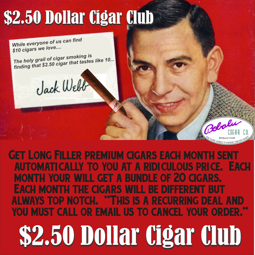 2.50 Cigar of the Month Club 20 Cigar Bundle (recurring charge until y ...